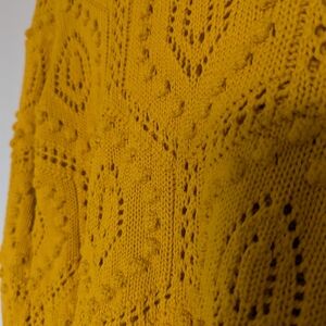 sfera collection | Sweaters | Yellow Crochet Sweater | Poshmark